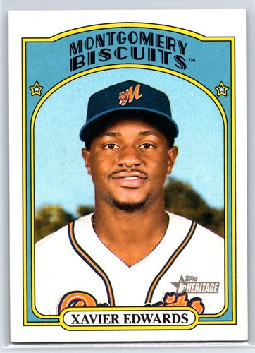 2021 Topps Heritage Minor League Xavier Edwards Rookie RC #107 | eBay