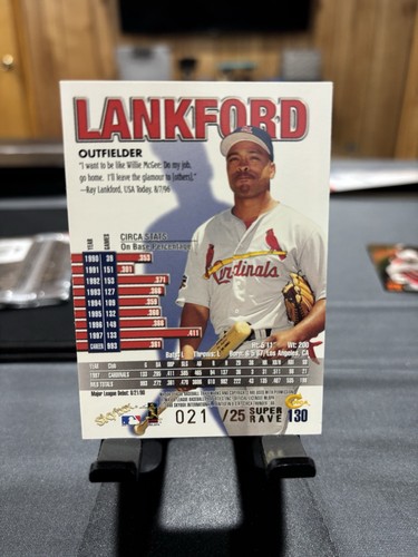 1998 SKYBOX CIRCA THUNDER "SUPER RAVE" # 130 RAY LANKFORD # 21/25 | eBay