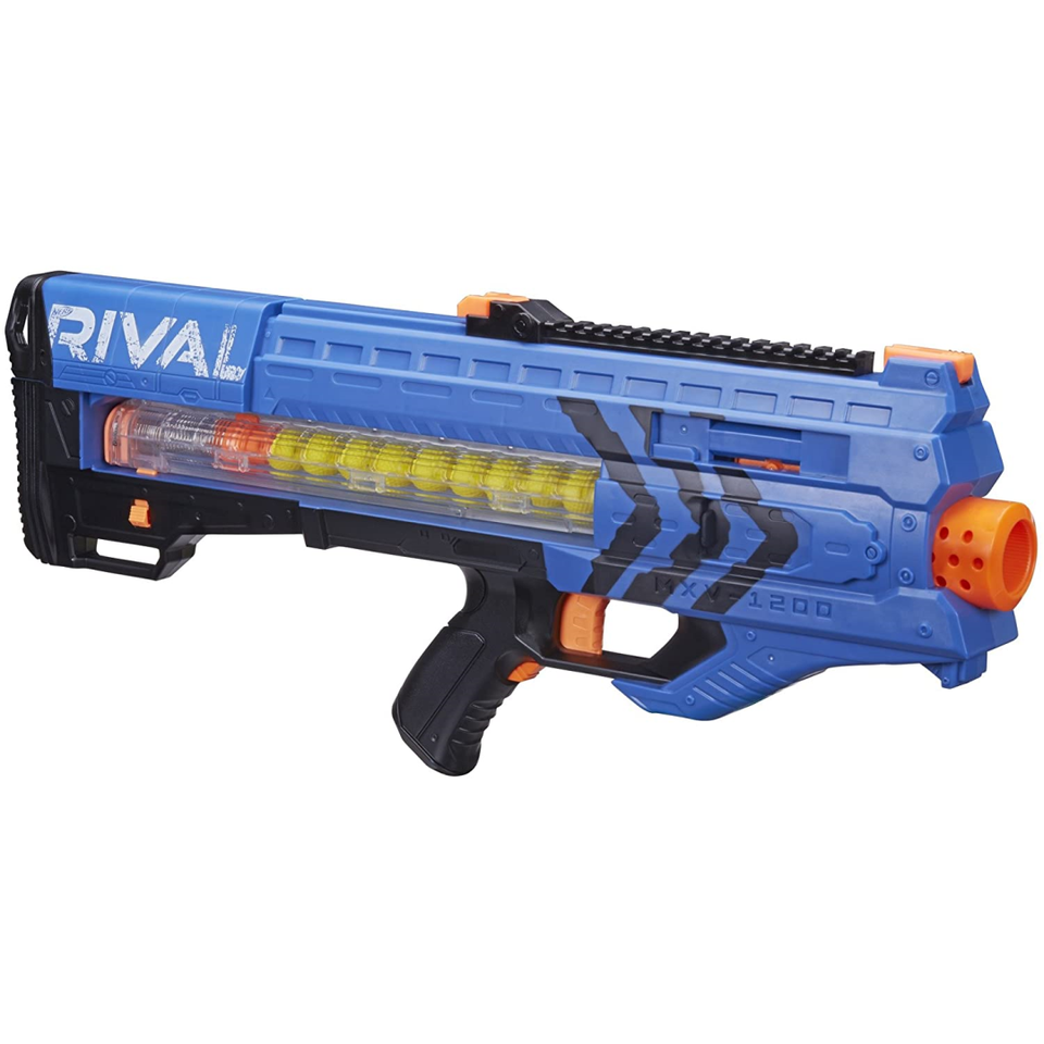 Nerf Team Blue Rival Zeus MXV-1200 inc 12 Rounds Hasbro New Kids ...