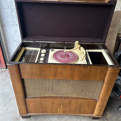 mid 1950s Regentone valve radiogram With Collaro RC54 Turntable | eBay UK