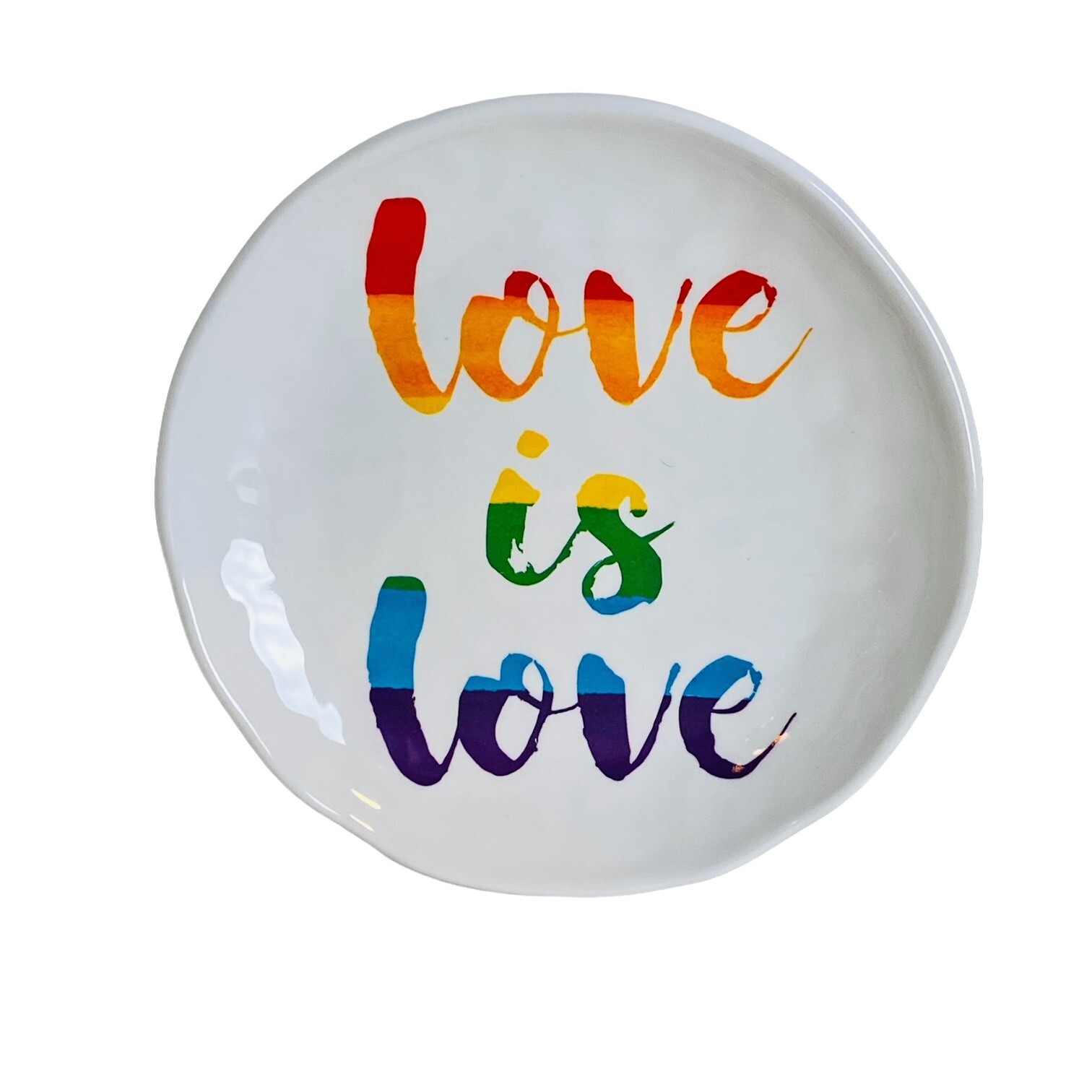 Love is Love LGBTQ Gay Pride 6" Melamine Appetizer Bread Plates Set of ...