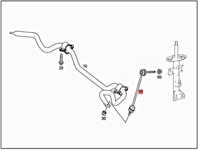 Genuine MERCEDES X222 A217 C217 S-CLASS W222 Torsion bar linkage ...