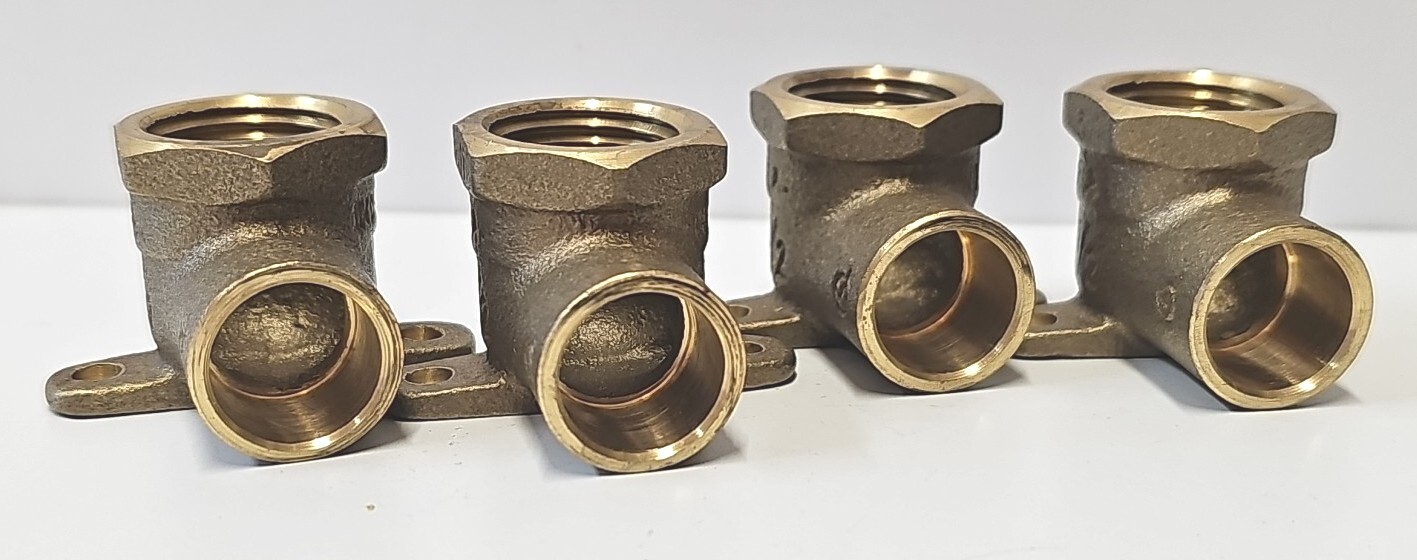 1/2" C X FIP Drop Ear Elbow Sweat X FIP Drop Ear 90° Lead-Free Copper ...
