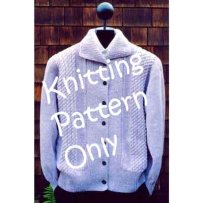 New Mari Dembrow Sweaters MS 118 Mock Cable Jacket Sweater Knitting ...