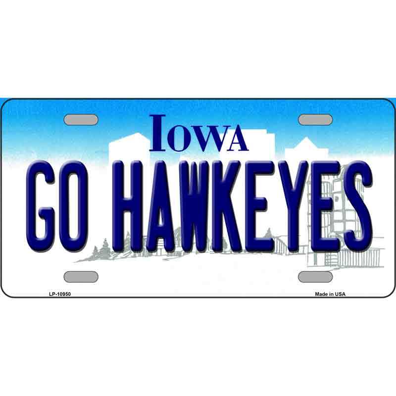 Go Hawkeyes Iowa Novelty Metal Vanity License Plate Tag LP-10950 | eBay