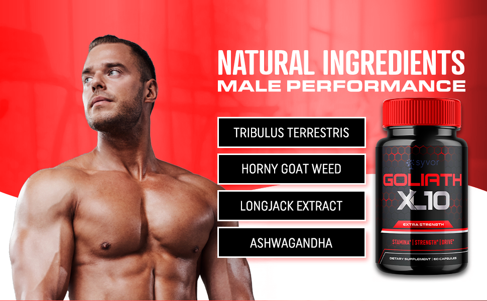 Goliath XL10 Pills For Men Advanced Vitality Support Supplement 120 ...