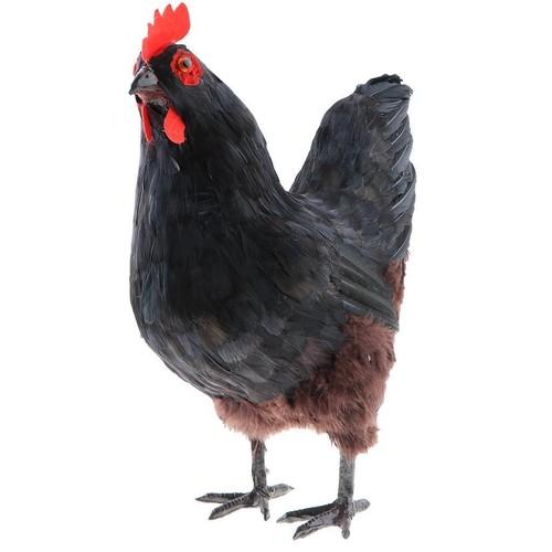 1: 1 Standing Chicken Realistic Animal Toys, Home Decoration Crafts, | eBay