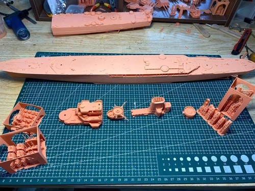 3D Printed 1/350 French Navy Cruiser De Grasse Unpainted Model Kit | eBay