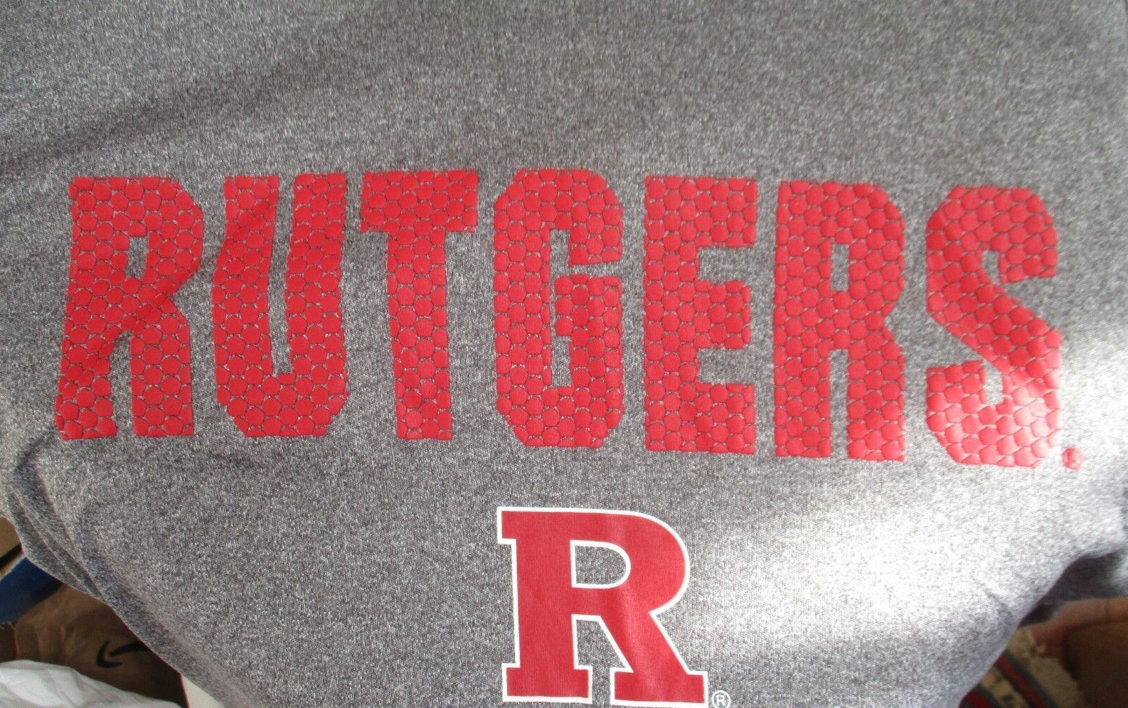 RUTGERS UNIVERSITY GRAY LONG SLEEVE SHIRT - SIZE M | eBay