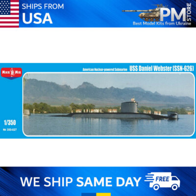 Mikro Mir 350-027 USS "Daniel Webster" (SSN-626), scale model kit 1/350 ...