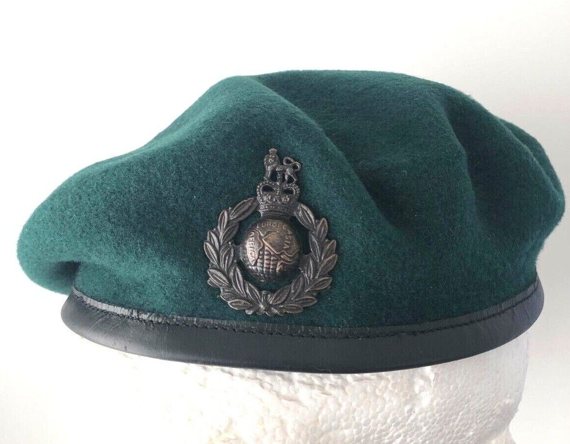 ROYAL MARINES COMMANDO BERET & MOD BRONZE CAP BADGE - RM SFSG SBS | eBay