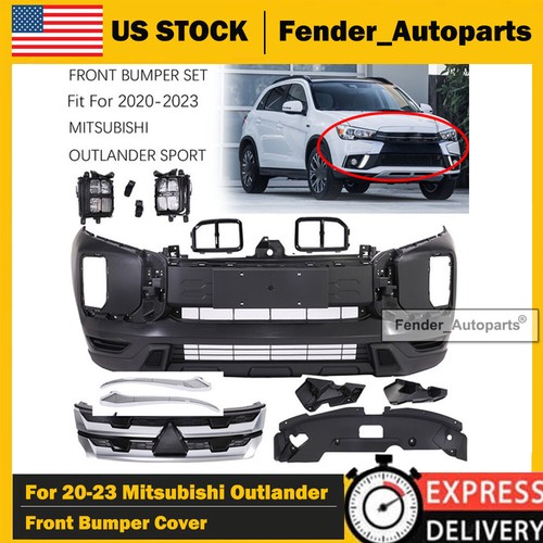 Fit 2020 2021 2022 2023 mitsubishi outlander SPORT front bumper with ...