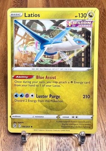 Latios 194/264 Non Holo Rare Fusion Strike Pokemon Card NM | eBay
