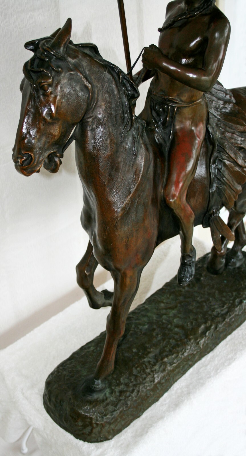 ORIGINAL Alexander Phimister Proctor, HUGE! Bronze Sculpture INDIAN ...