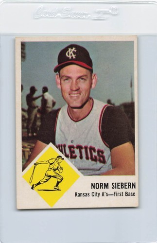 1963 Fleer #17 Norm Siebern Athletics EX/MT *DA-B9640 | eBay
