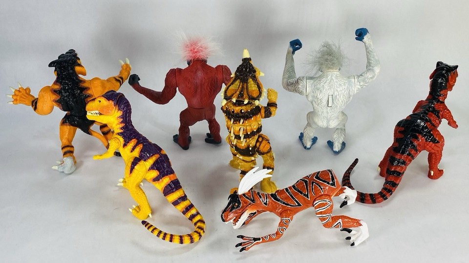 Lot of 7 ATARI Primal Rage Figures 1997 Slashfang Chaos Armadon ...