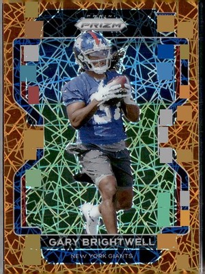 2021 Panini Prizm Orange Laser #400 Gary Brightwell(E) | eBay