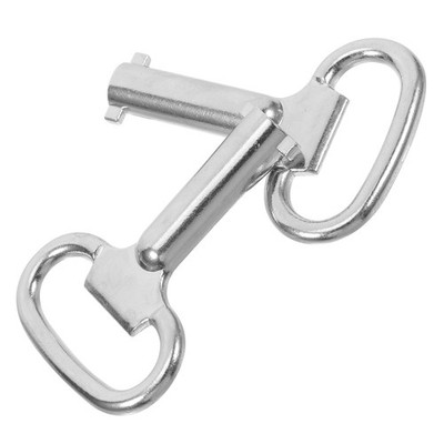 2 Pcs Elevator Triangle Key Lock Metal Electrical Air Plumbing Keys ...