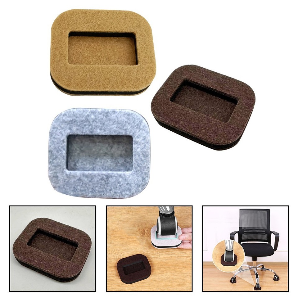 Square Felt Caster Cups 8 Pieces Protect Furniture For Floors from ...