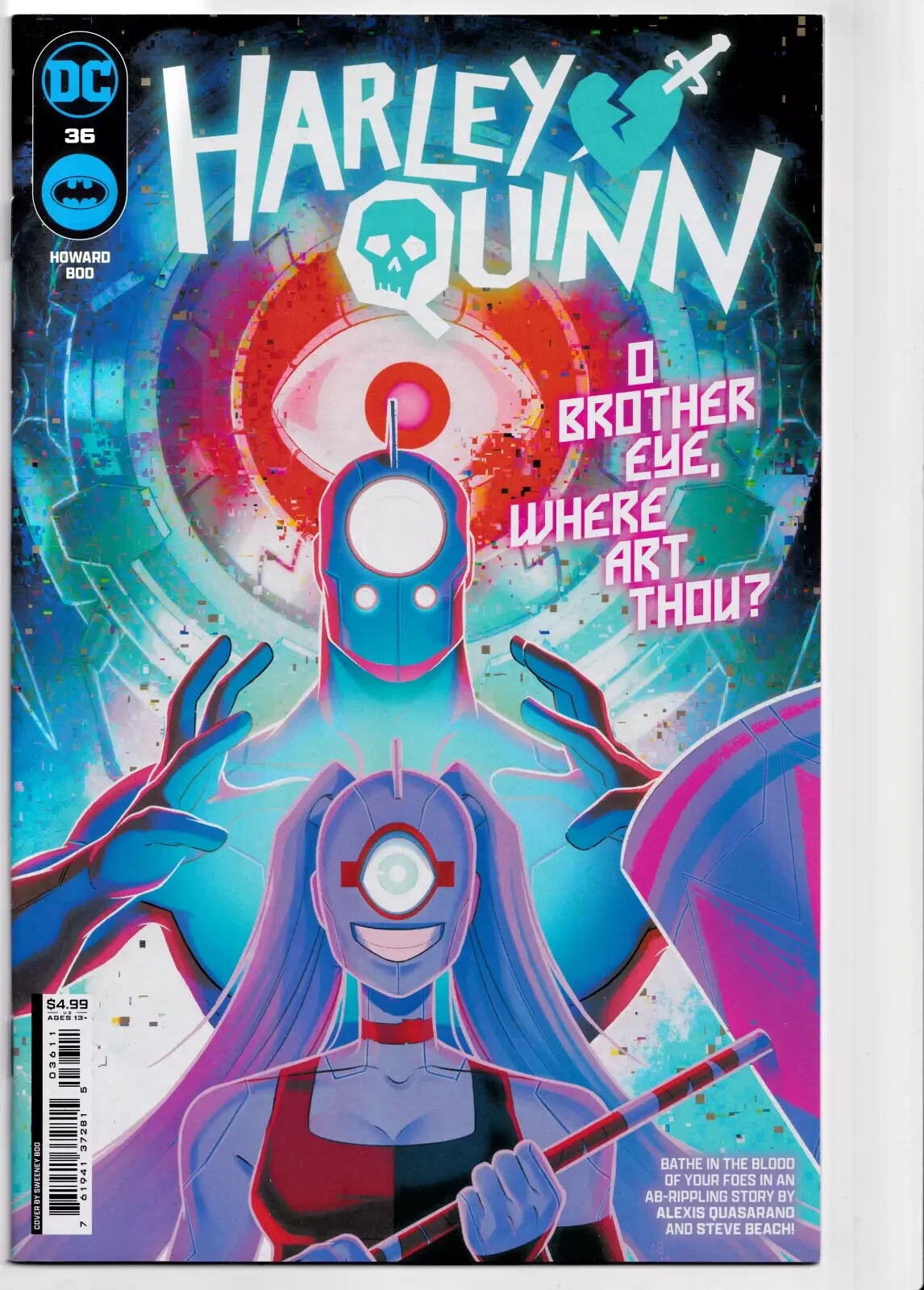 HARLEY QUINN #36 DC COMICS 2024 SWEENEY BOO MAIN COVER NM | eBay
