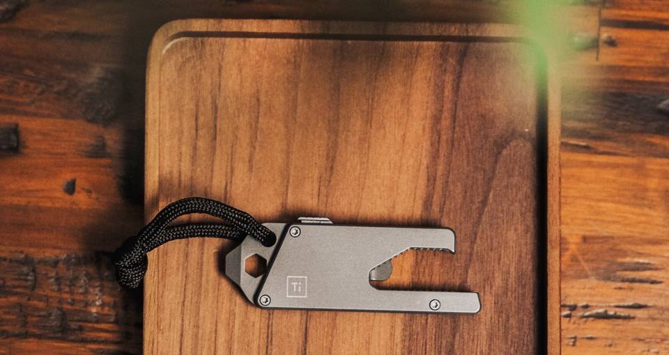 Big Idea Design TPT Slide EZ Pocket Tool Universal Wrench Titanium ...