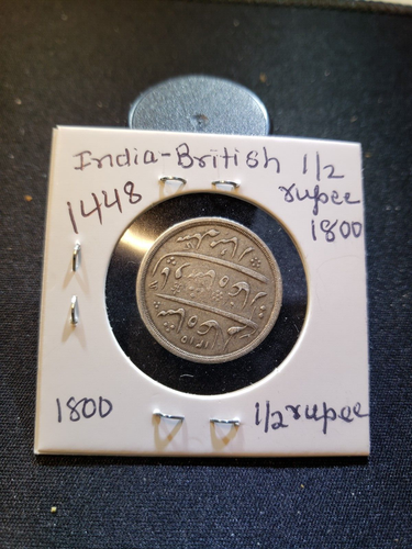 STK 1448 India-British 1800 1/2 rupee Silver Coin ShippingDiscount | eBay