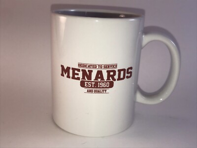 Menards Coffee Mug Cup Dedicated To Service Est 1960 New | eBay