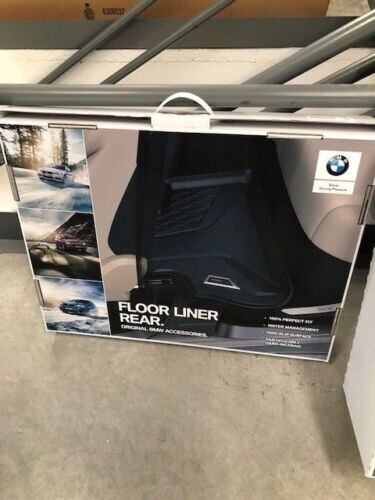 X5 BMW 2019 2020 2021 2022 2023 OEM BLACK FLOOR LINERS FRONT & REAR 4 ...