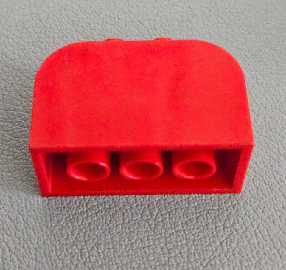 Lego part #4744 Brick Specialty 2 x 4 x 2 with Curved Top - RED | eBay
