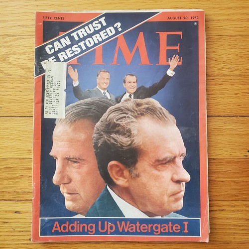 Time Magazine Richard Nixon Spiro Agnew Watergate Can We Trust Em ...