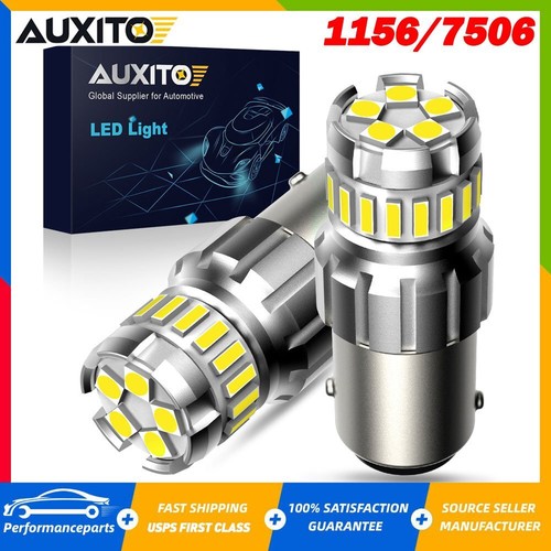 2-10pcs Super Bright White 1156 7506 SMD LED BA15S Exterior Light Bulb ...