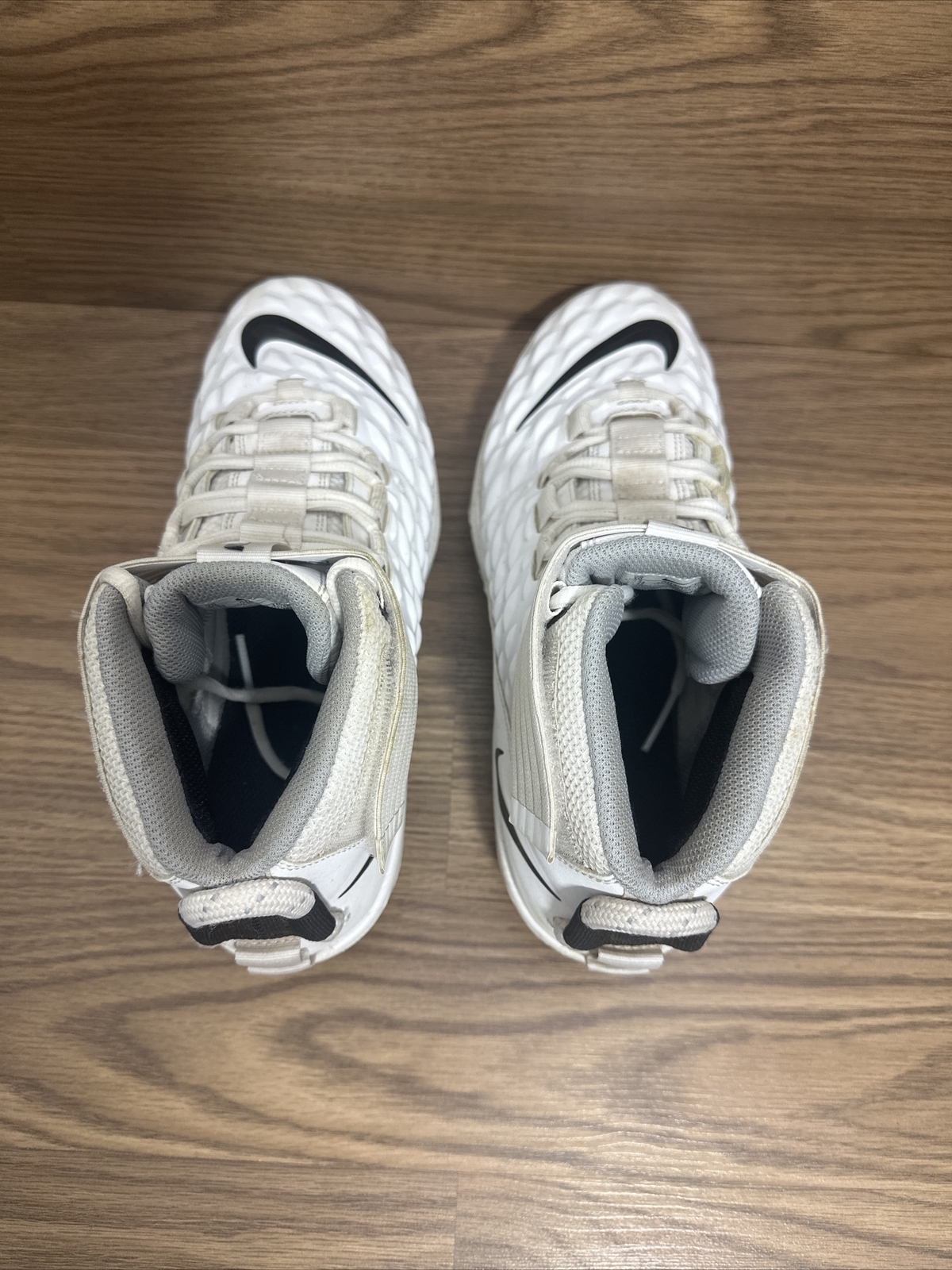 Nike Force Savage Pro 2 Mid Football Cleats White Bla… - Gem