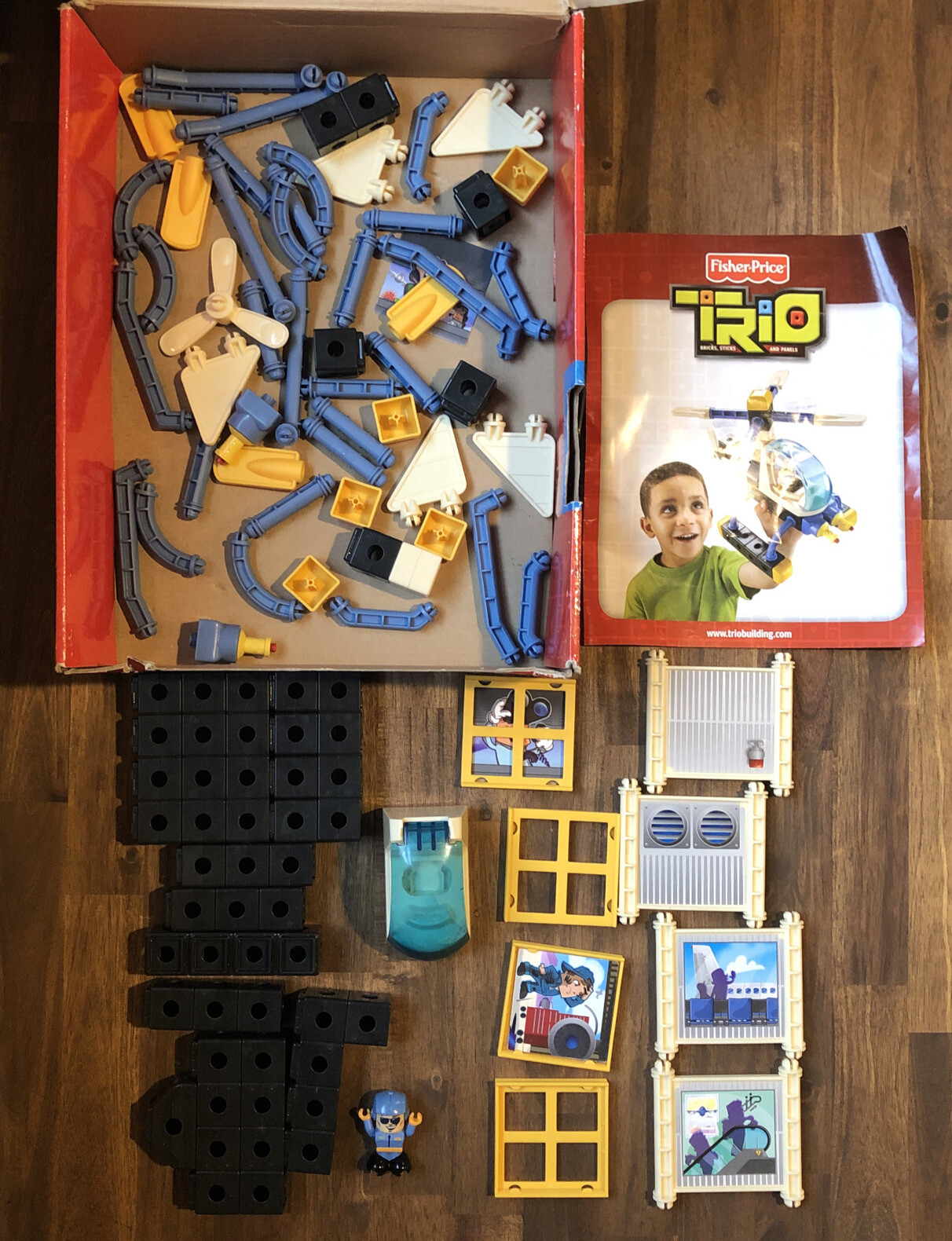 Fisher Price Trio Building Set Airport Tower Command Center P6835 | eBay