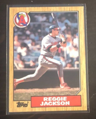 1987 Topps Baseball REGGIE JACKSON #300 Angels | eBay