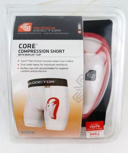 Shock Doctor Core Compression Short With Bio-Flex Cup / Size Youth ...