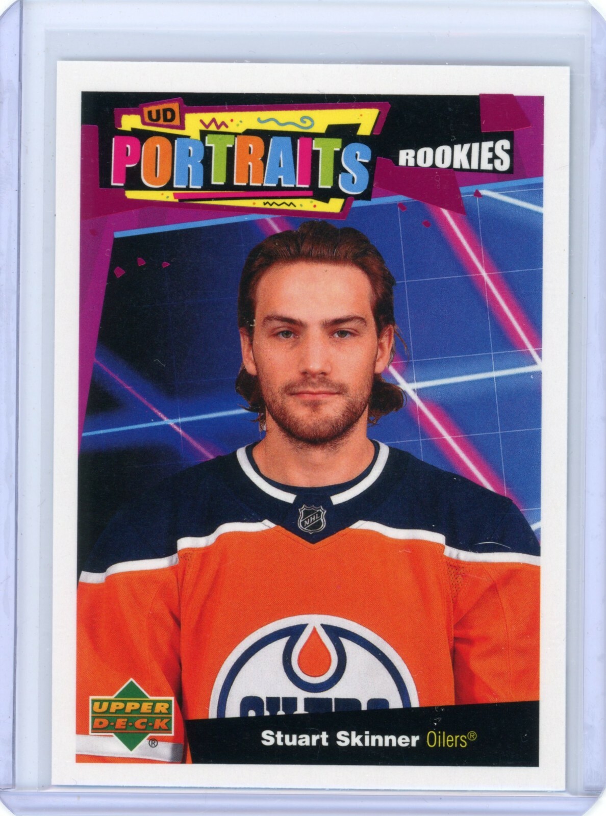 2020-21 Upper Deck Series 2 Stuart Skinner UD Portraits Edmonton Oilers ...