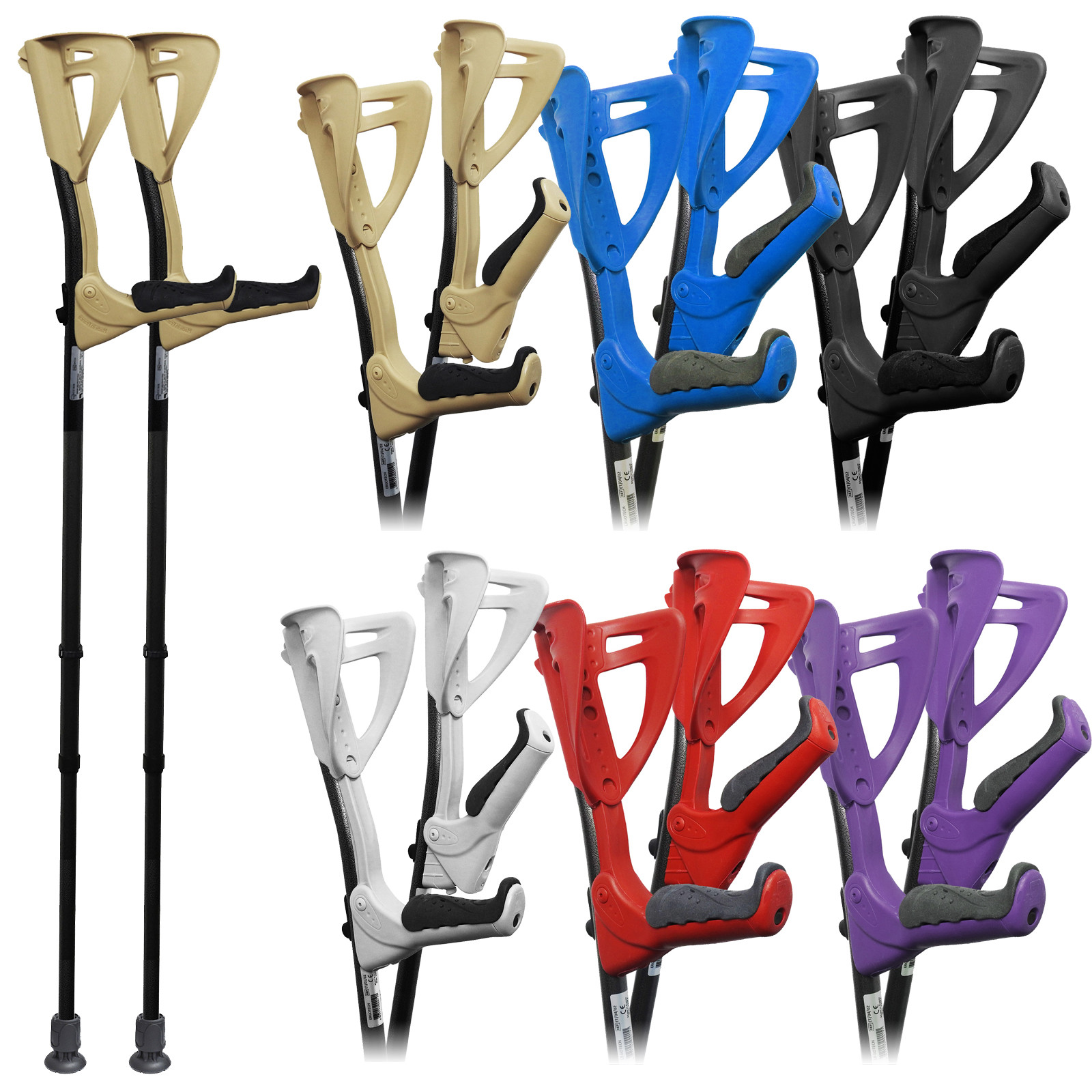 FDI Ergotech Comfort Grip Adjustable Collapsible Handle Elbow Cuff ...