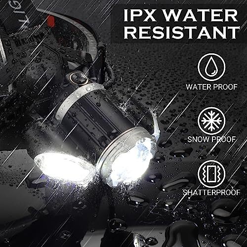 Rechargeable Headlamp, 10000 High Lumen Head Lamp, Super Bright LED ...