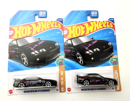Hot Wheels Nissan Skyline GT-R BCNR33 Black #144 - 2025 HW:70S vs 90S ...