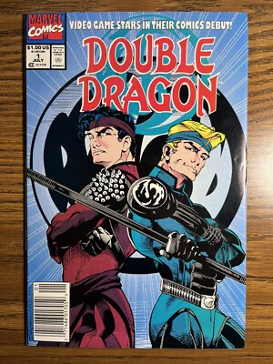 DOUBLE DRAGON 1 HIGH GRADE NEWSSTAND LARRY STROMAN COVER MARVEL COMICS ...