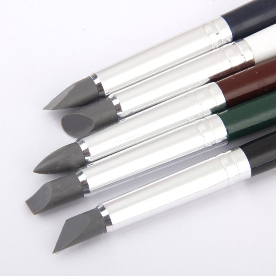 5 Pcs Polymer Clay Tool Kit Flexible Tools Shaping Pen Sculpting Shaper ...