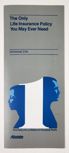 1983 Allstate Universal Life Policy Vintage Insurance Brochure | eBay