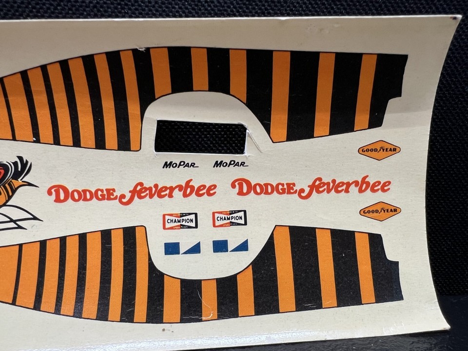 Vintage Original MPC Dodge Feverbee Coronet Decal Sheet Only - kit #706-200 | eBay