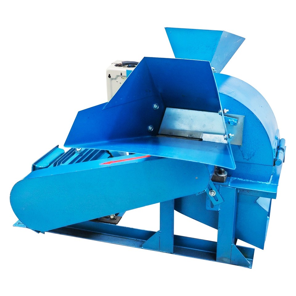 220V Double Inlet Wood Crusher Branch Crusher Tree Fork Pulverizer 300 ...