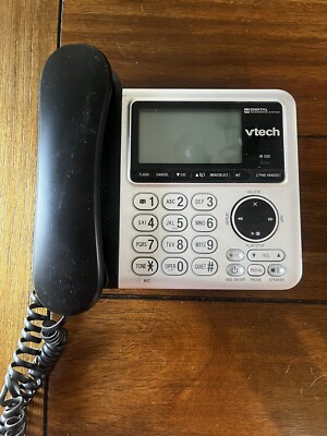 VTech CS6649 DECT 6.0 Expandable Corded/Cordless Phone with Answering ...