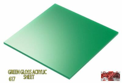 3mm Gloss Green Acrylic Perspex Sheet Custom Cut Sizes Panels SPLASH ...