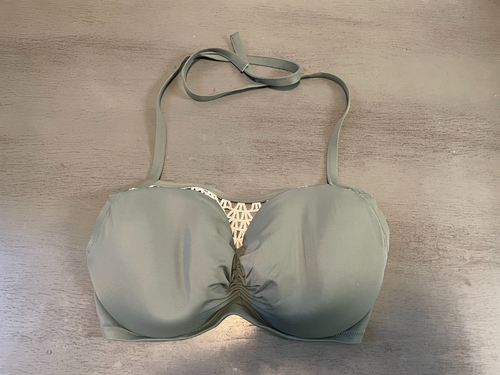 green underwire SHADE & SHORE swimsuit bikini top size 38DD | eBay