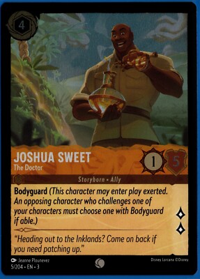 Disney Lorcana "JOSHUA SWEET - The Doctor" Common Card 5/204 - FOIL | eBay