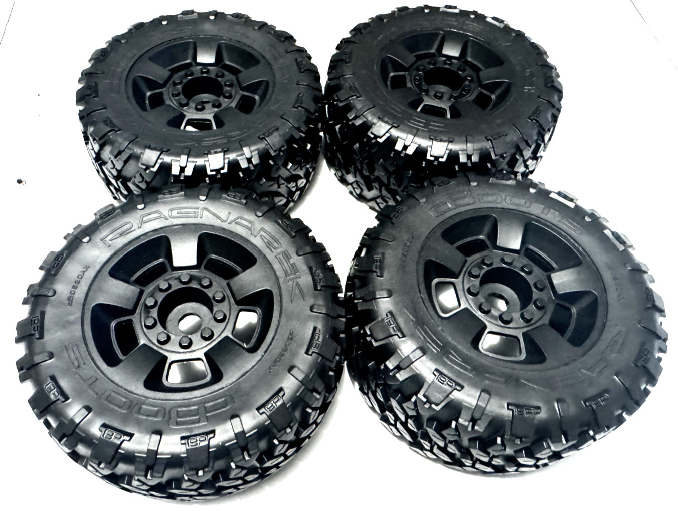 Arrma BIG ROCK 6s - TIRES & Wheels (DBoots RAGNAROK, glued black ...