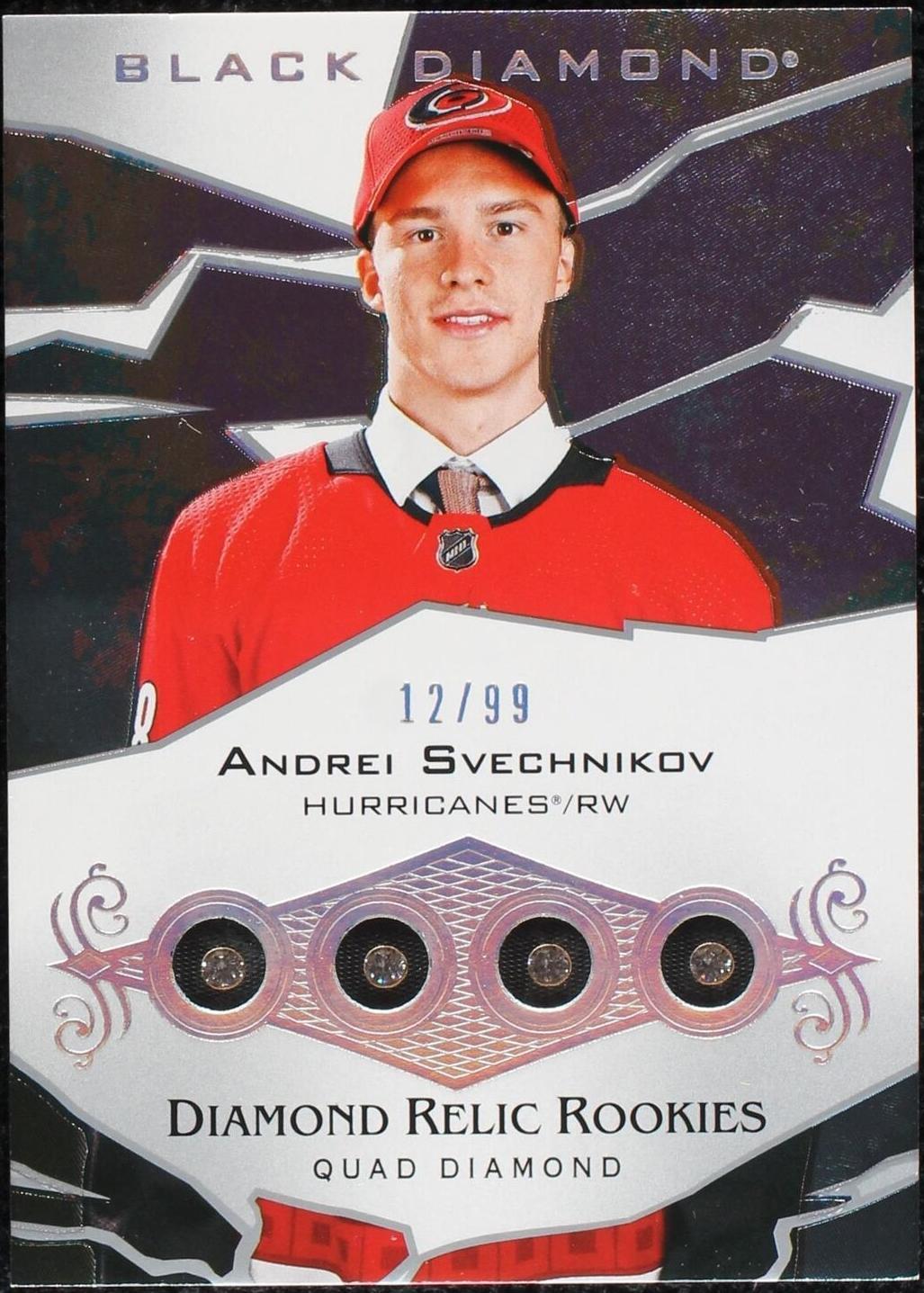 2018-19 Upper Deck Black Diamond - Diamond Relic Rookie Gems Quad ...